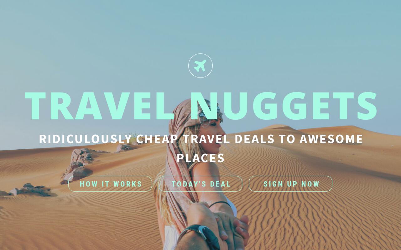 Travel Nuggets: Ridiculously Cheap Travel Deals